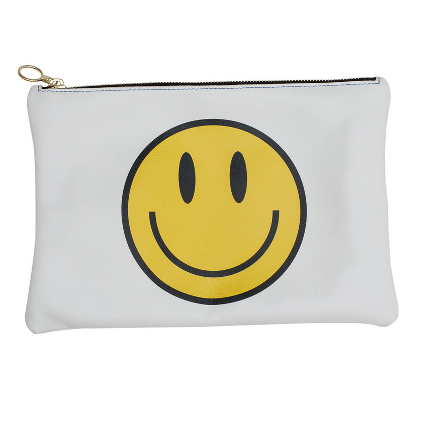Smiley Face Clutch Bag - White – Art Loves Shop